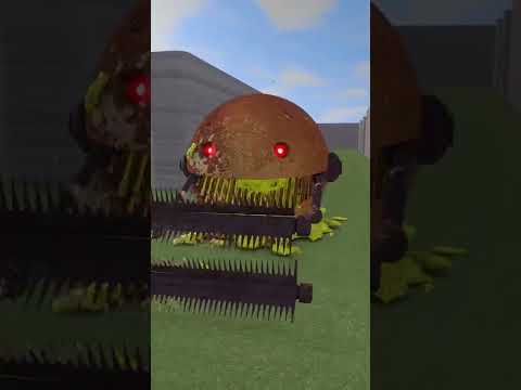 Robot Pacman vs Rusty Robot Shredder #Shorts