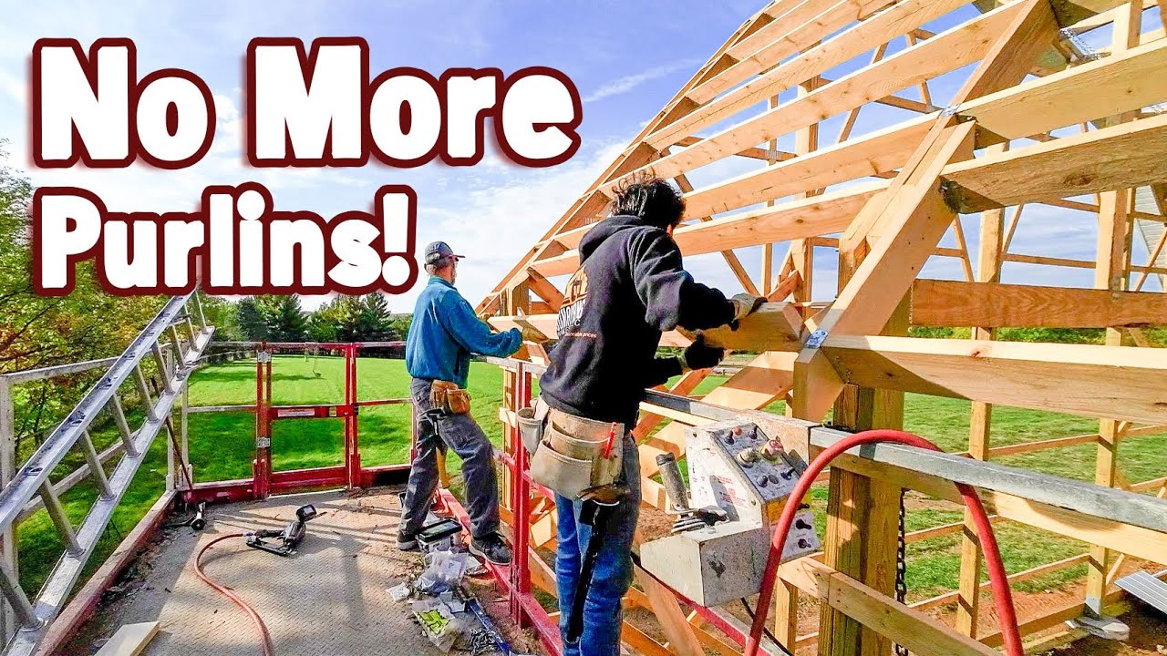 The Final Purlin 🥳 - 40x72 Gambrel Post Frame Episode 13