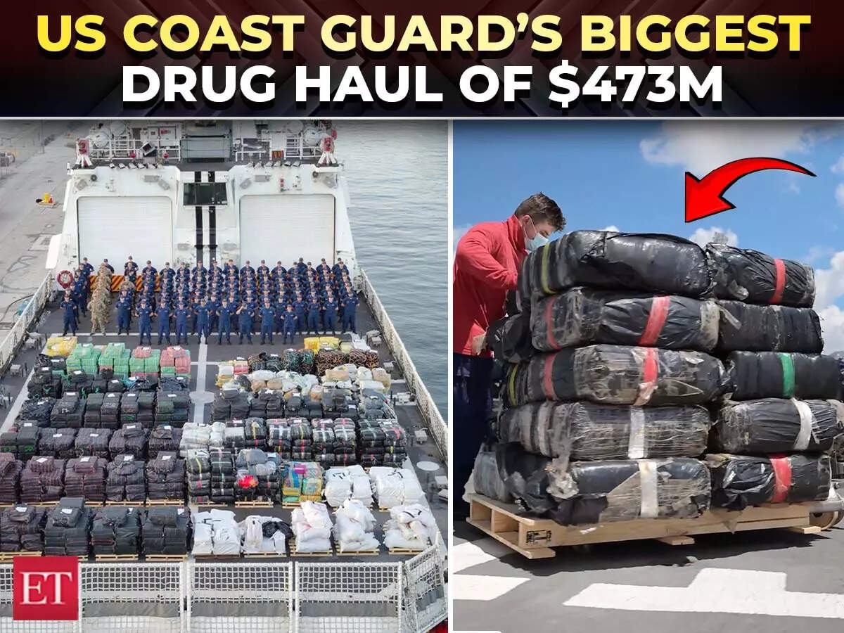 US Coast Guard makes record $473M drug bust, seizes 76,000 pounds of ...