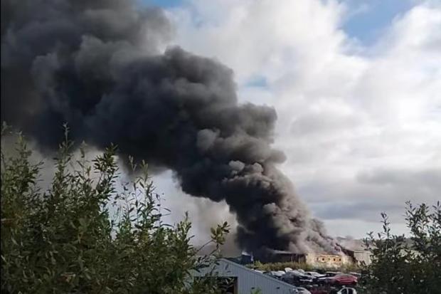 Staff evacuated as fire breaks out at waste management site