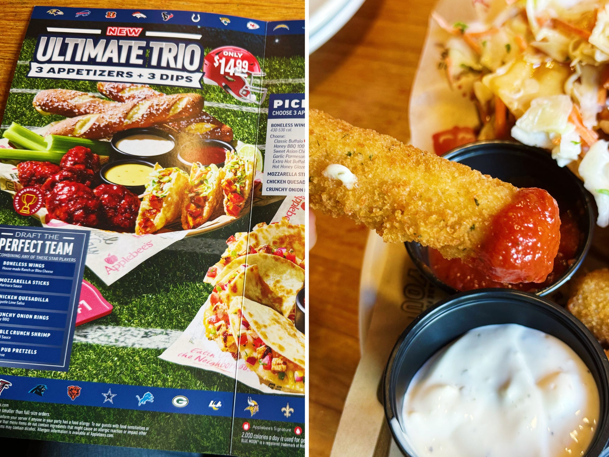 I tried Applebee's new Ultimate Trio appetizer combo. It could rival ...