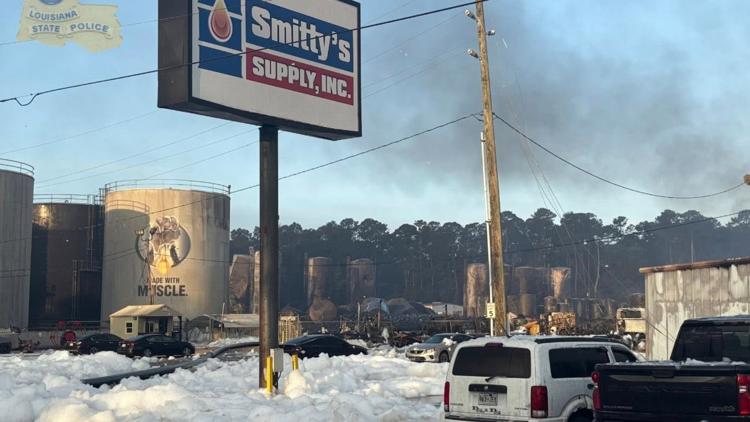 Tank roof blows out at Smitty’s Supply facility during fire clean up ...