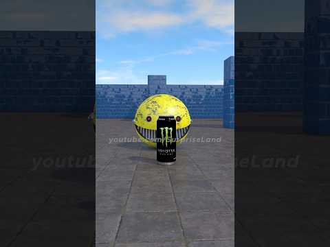 Robot Pacman vs Monster Energy 🔋🥤👹 #pacman #robotpacman