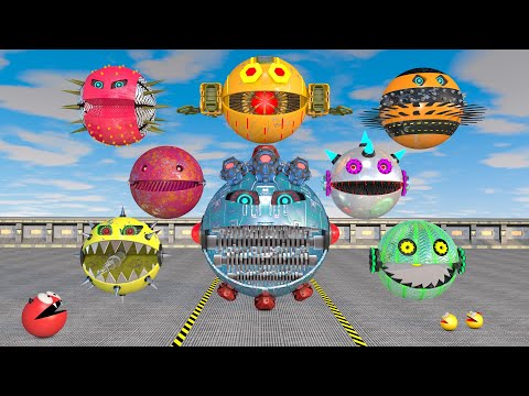 SHREDDER ROBOT PACMAN VS EVIL MONSTER PACMAN - EPIC SHOWDOWN #pacman # ...