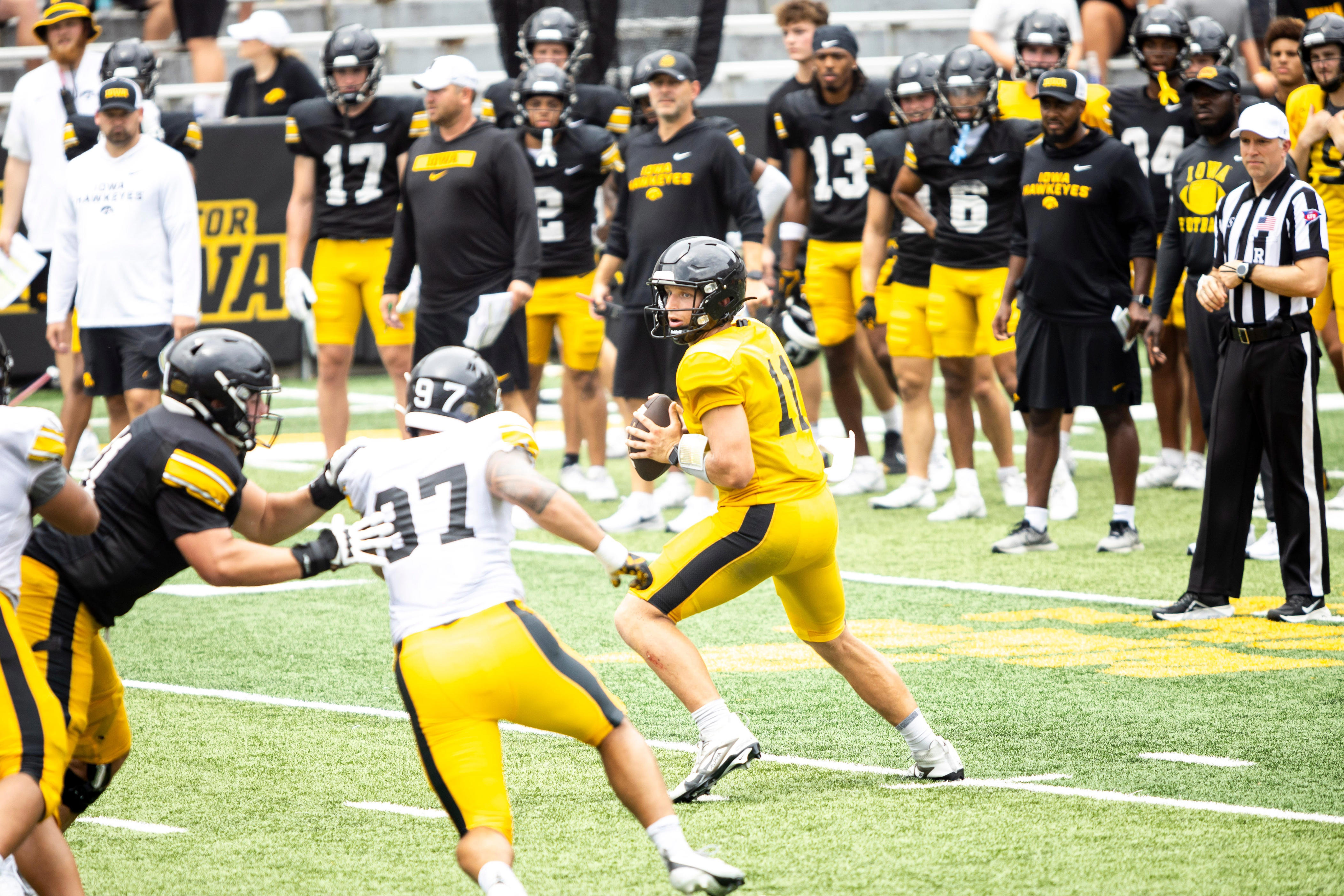 Iowa football shares definition of success for new starting QB Mark ...
