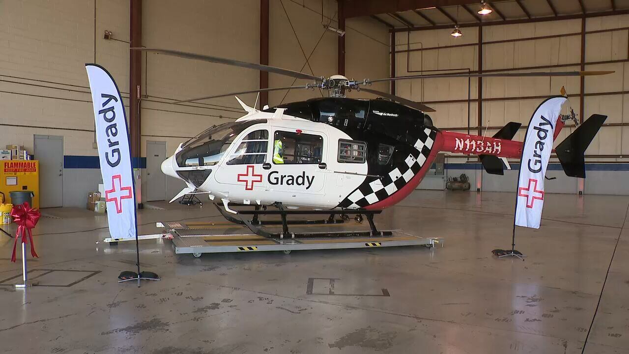 Grady Memorial Hospital gets 1st first-ever emergency helicopter in its ...