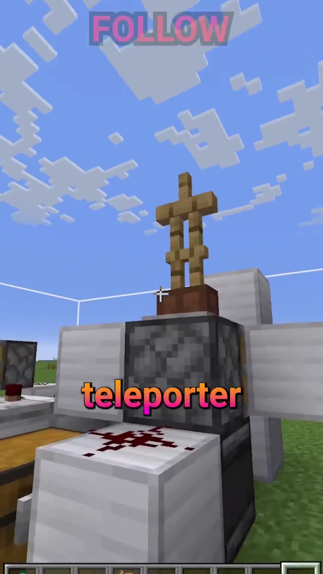 The fastest transportation in Minecraft is here! #minecraft #minecra