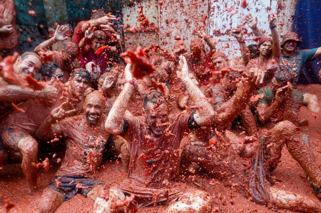 Inside La Tomatina, the ‘world’s biggest food fight’ in Spain: Photos