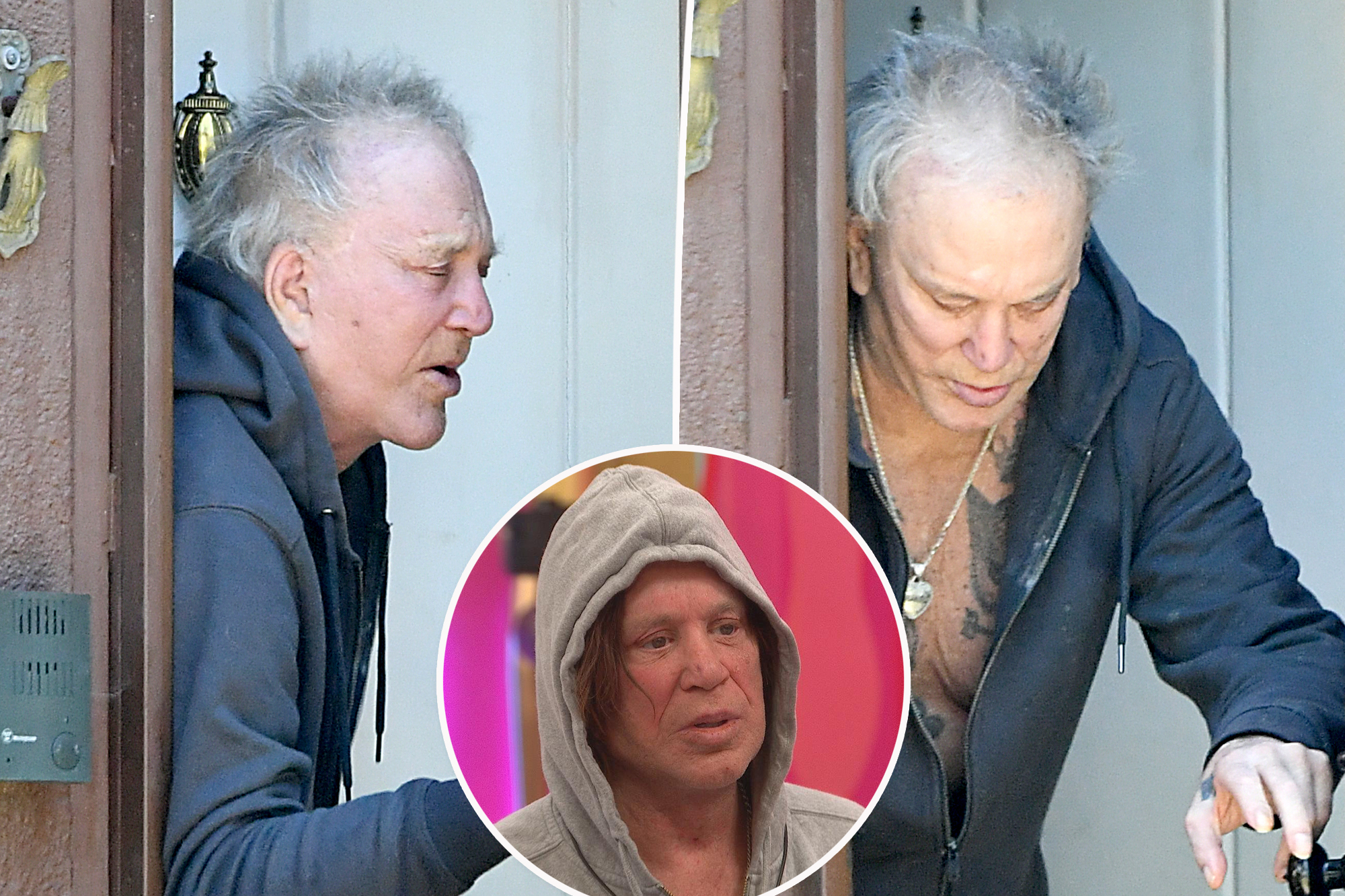 Disheveled Mickey Rourke, 72, spotted in rare outing after scandal in ...