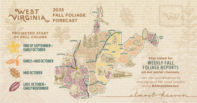 2025 set to be ‘magnificent’ year for West Virginia fall foliage