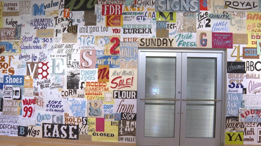 Exhibit turns everyday signs into art