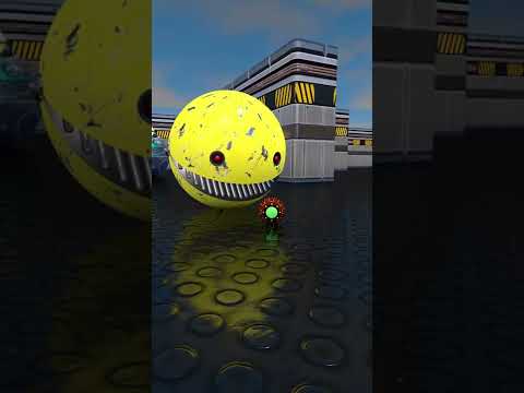 Robot Pacman vs robot monsters #Shorts