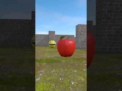 Robot Pacman vs Apple 🍎📲 #pacman #robotpacman