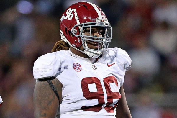 Sources: Alabama DL Tim Keenan III (ankle) to miss multiple games