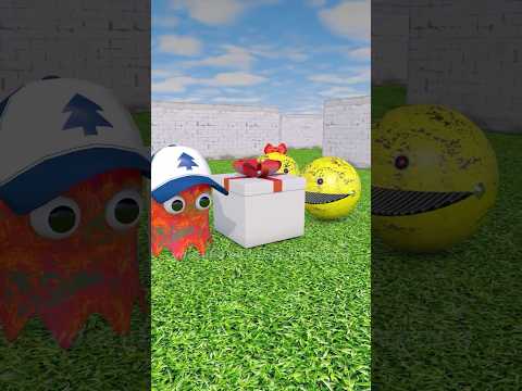 Robot Pacman vs Surprise Package📦🎁🗳️😯 #shorts #pacman #robotpacman # ...