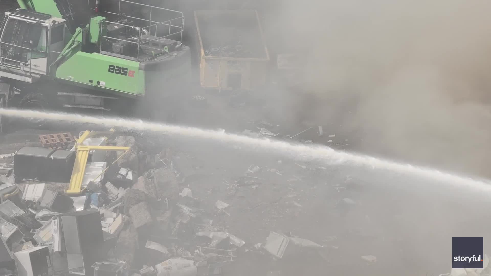Crews Battle Large Fire at Massachusetts Recycling Plant