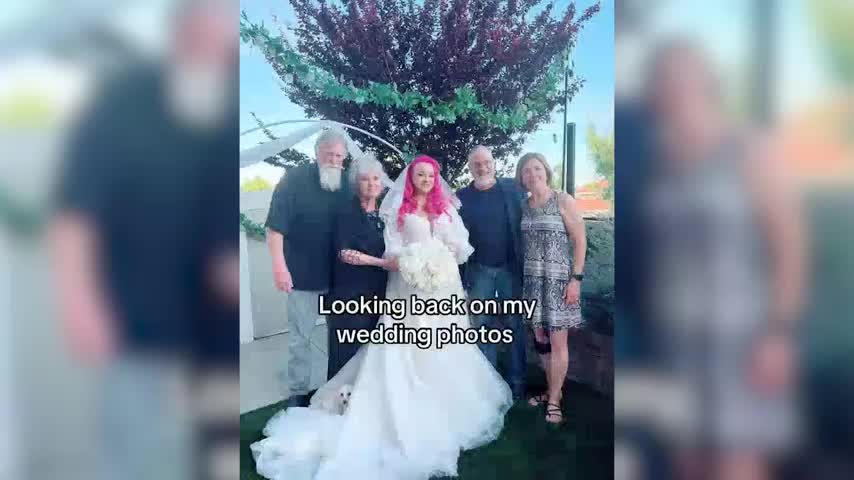 Dog Joins Wedding Photos