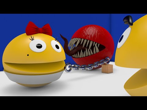 Ms Pacman gets abducted by Monster Pacman again
