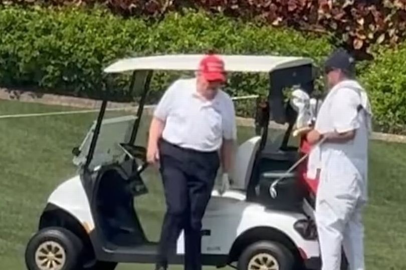 Donald Trump's walk sparks fears he's suffering from painful new ...