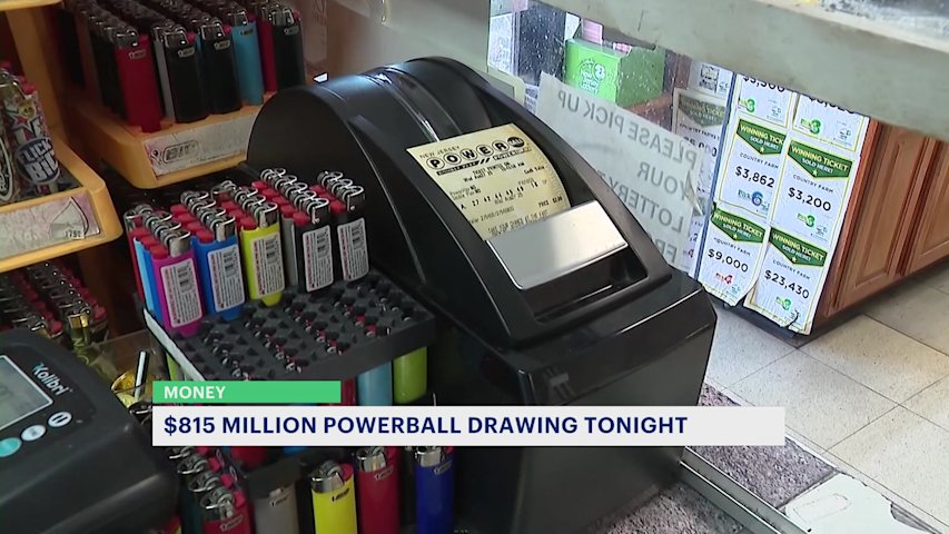 Powerball jackpot hits $815 million ahead of tonight’s drawing
