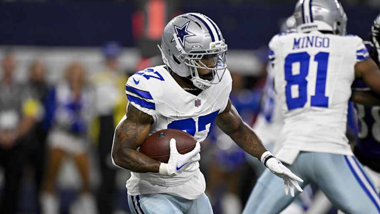 Miles Sanders teases Cowboys jersey number change after making 53-man ...