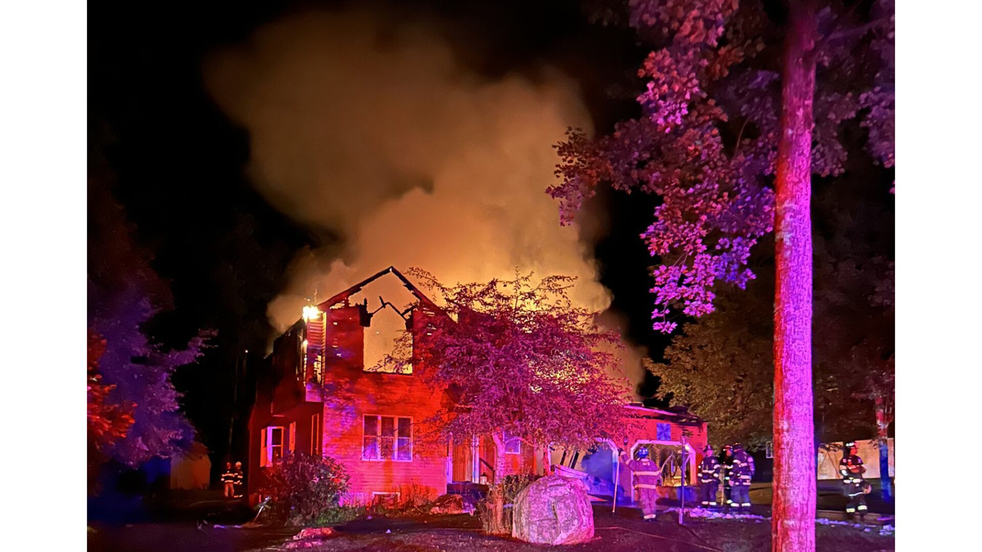 Police rescue woman from burning Bennington home