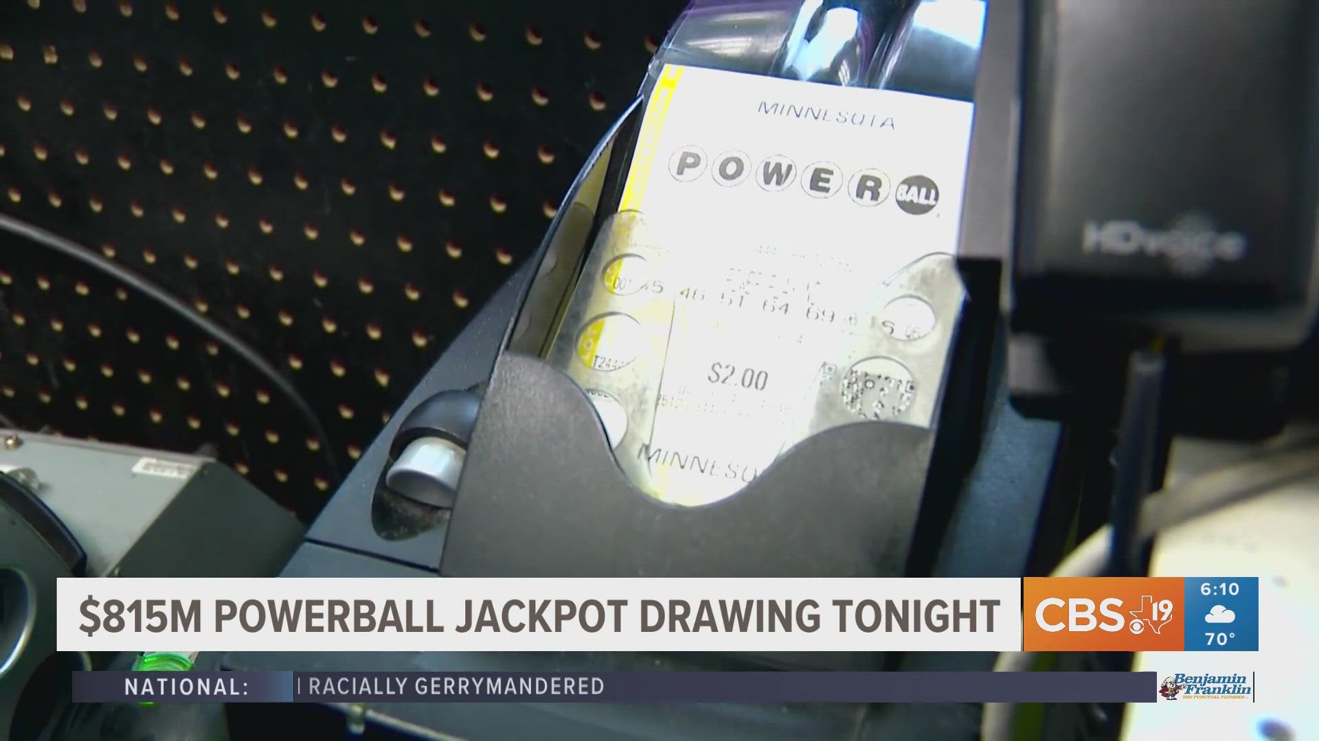 $815 million Powerball jackpot drawing tonight