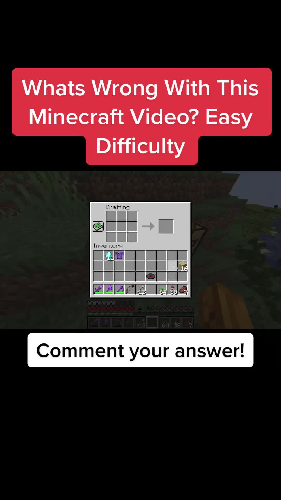 Dis one mad ez #minecraft #puzzle #minecraftpuzzle #minecraftbraintea...