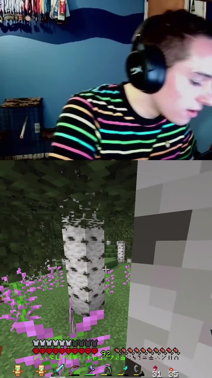 Creeper was parkouring #creeper #minecraft #mc #mcyt #hardcoreminecra...