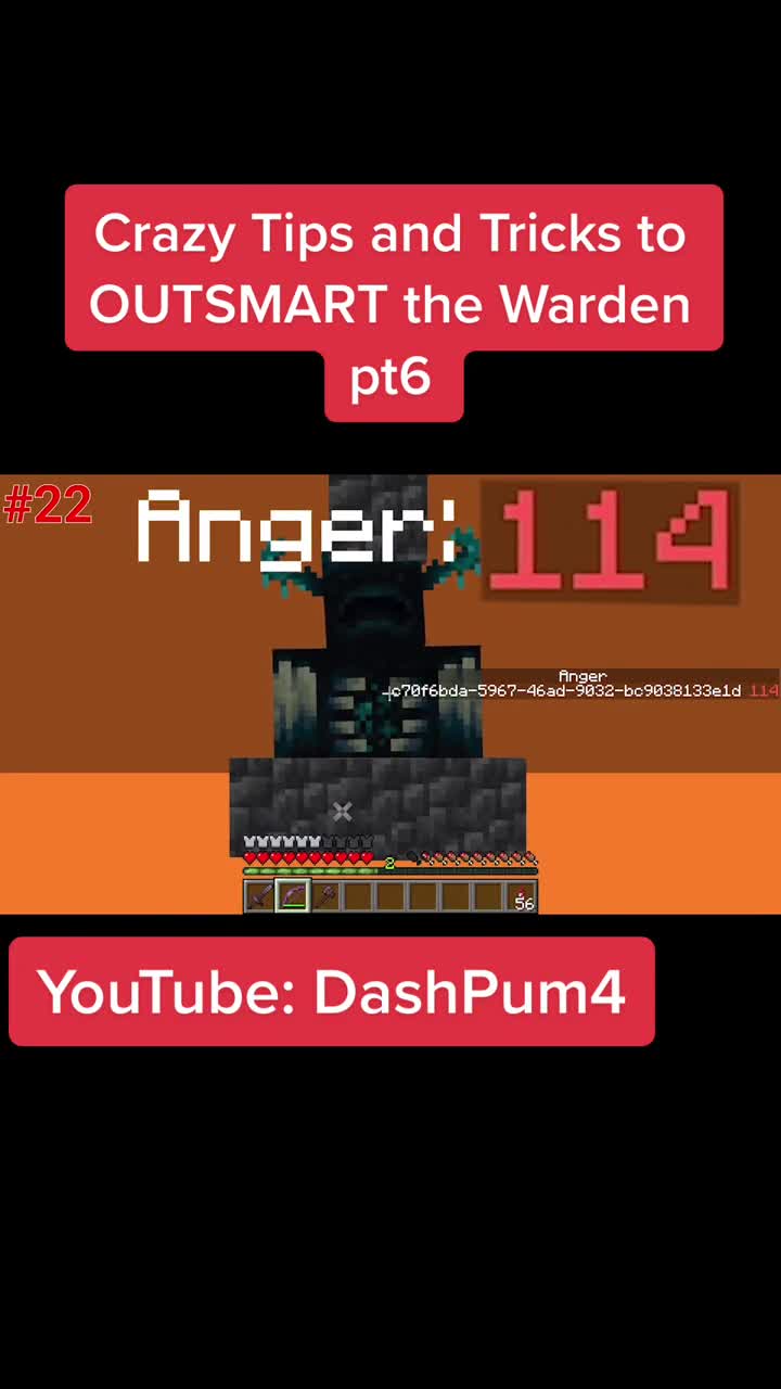 U need to know how the warden works to survive! #minecraft #hardcorem...