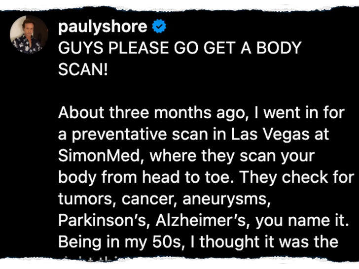 Pauly Shore Says He Had Tumor Removed From His Pancreas