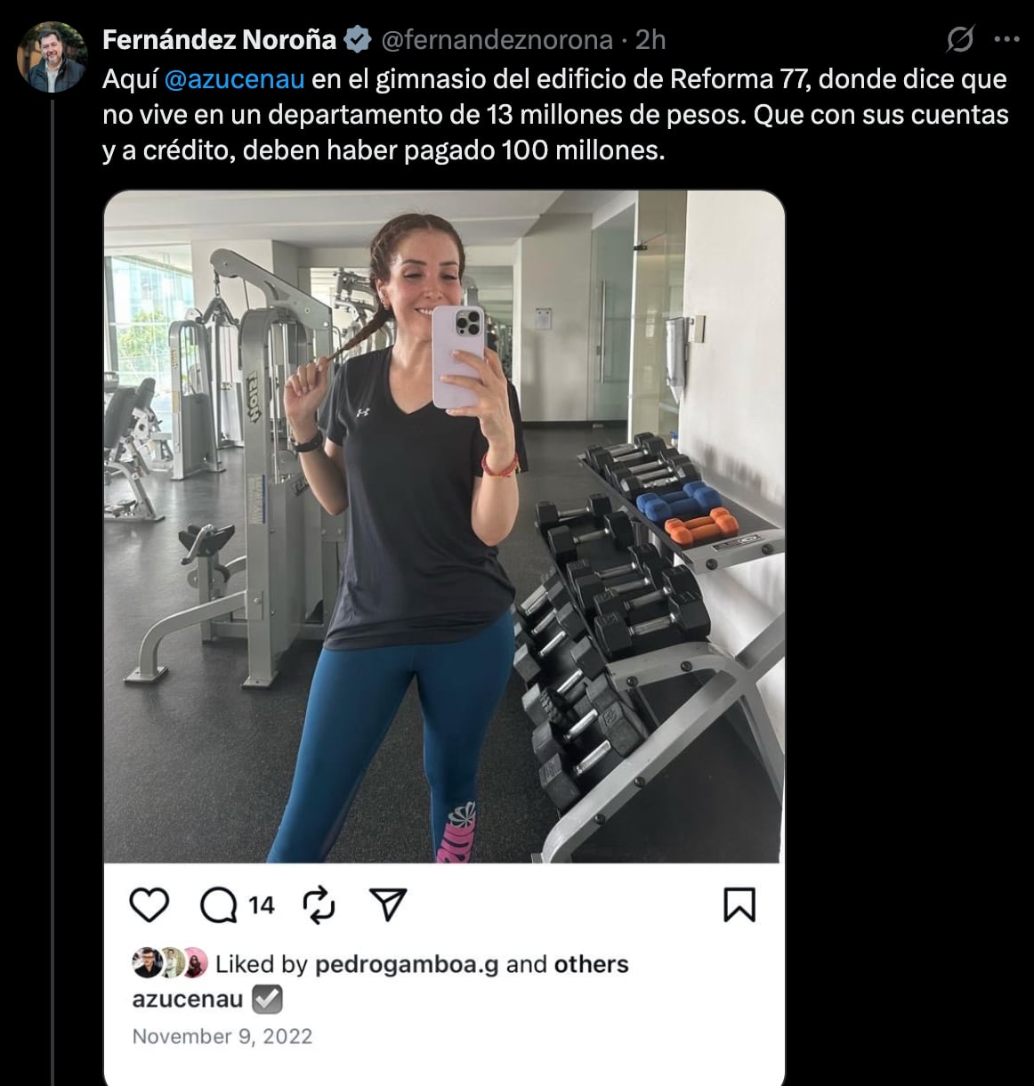 Advierten a Noroña por ‘doxear’ a Azucena Uresti pese amenazas del CJNG