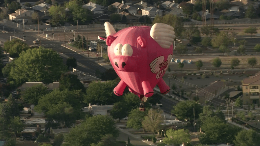 Albuquerque’s flying pig ‘Ham-Let’ up for sale as longtime hot air ...
