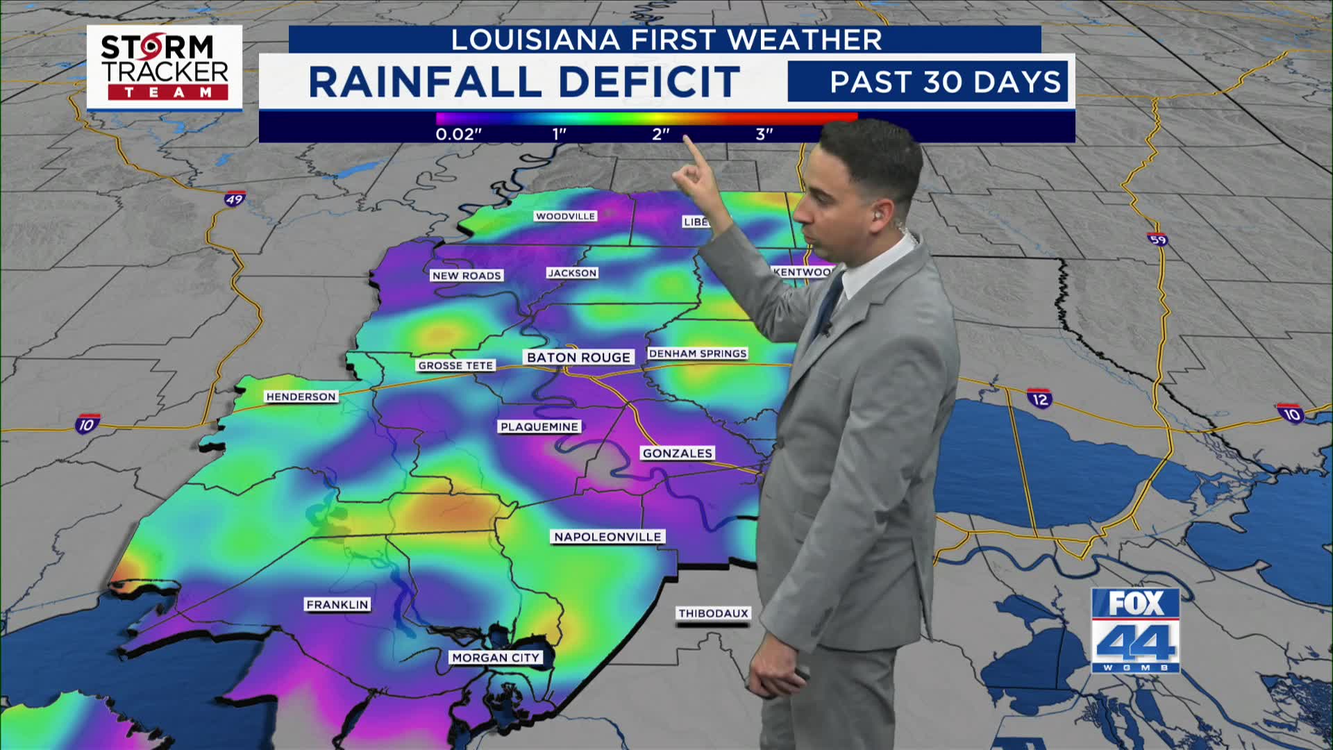 Baton Rouge Weather 8/27/25: Rain and storms likely on Friday