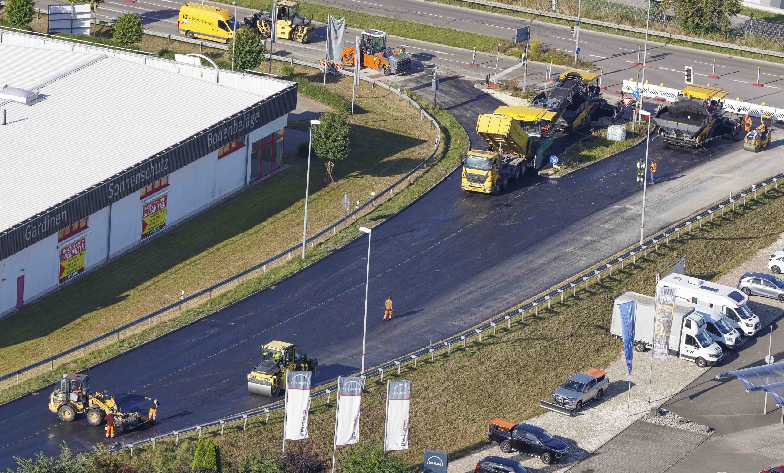 Erster Bauabschnitt der B466-Sanierung geht dem Ende entgegen