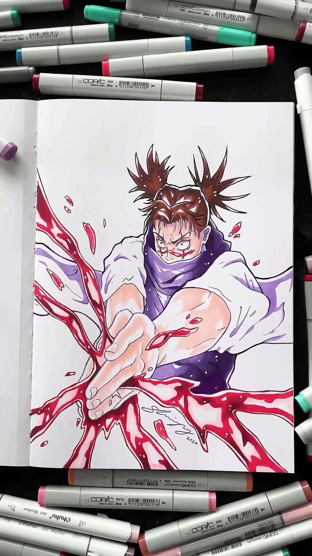 Fine Tip Marker Blending Tutorial