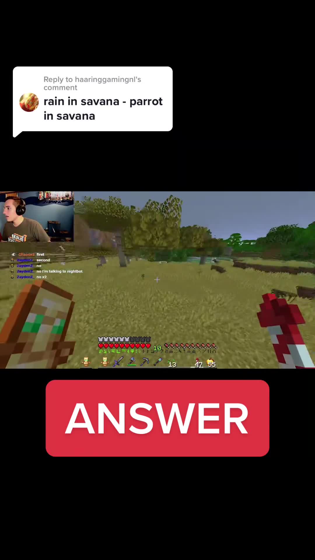 Replying to @haaringgamingnl ANSWER TO TODAYS PUZZLE #minecraft #mc