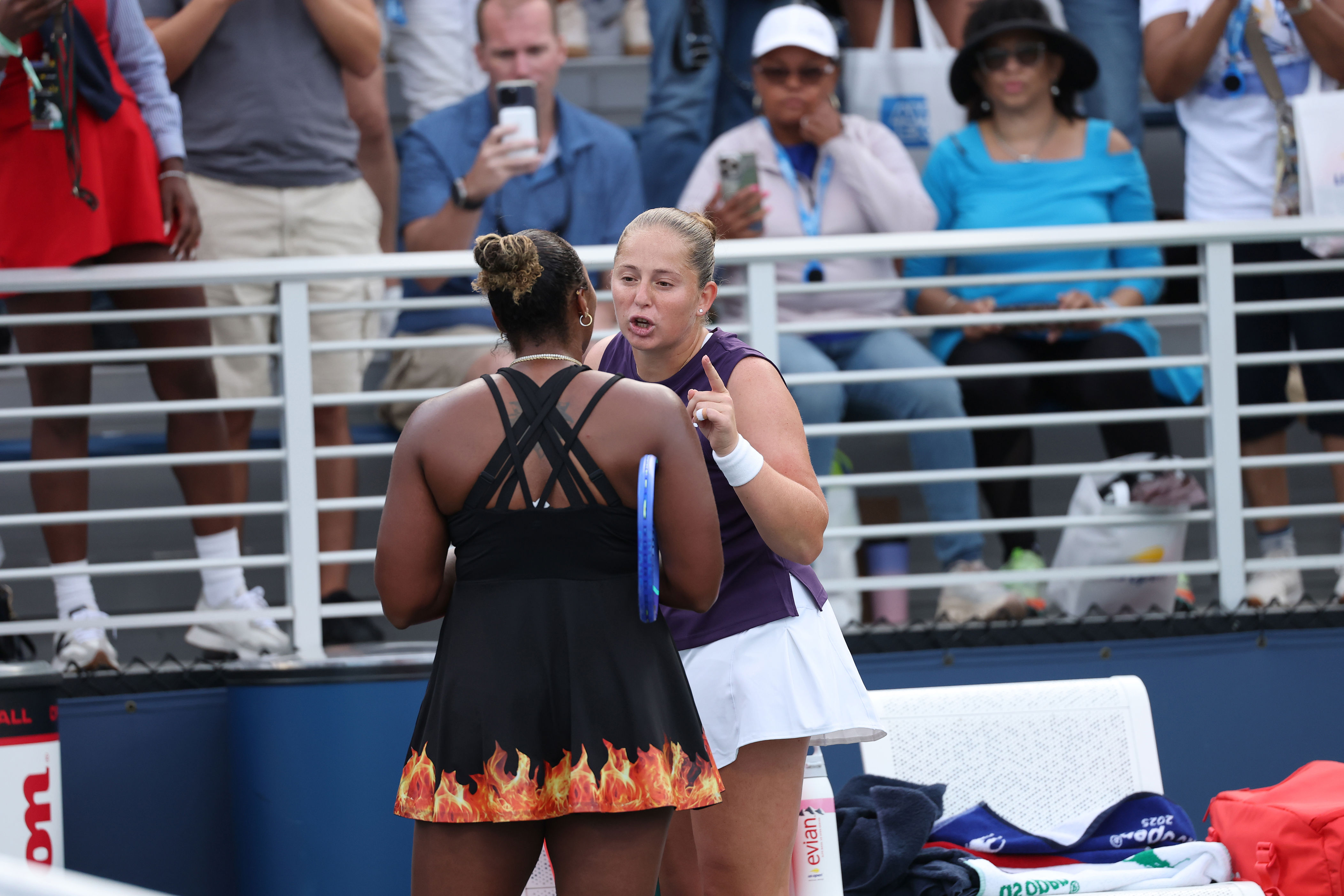At U.S. Open, a heated tiff at the net after the Townsend-Ostapenko match