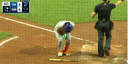 Francisco Alvarez exits rehab game after getting hit on hand in Mets ...