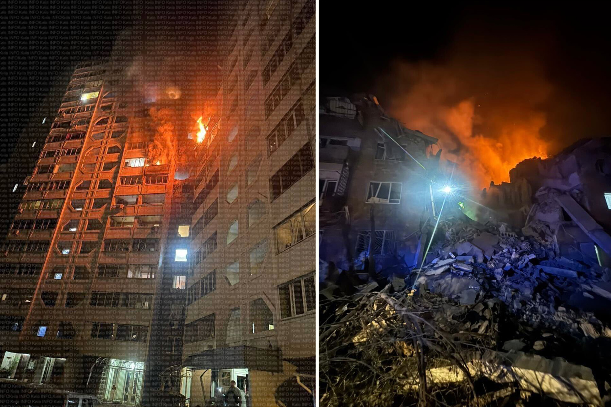 Russian ballistic missiles hit Kyiv in large-scale attack, killing at ...