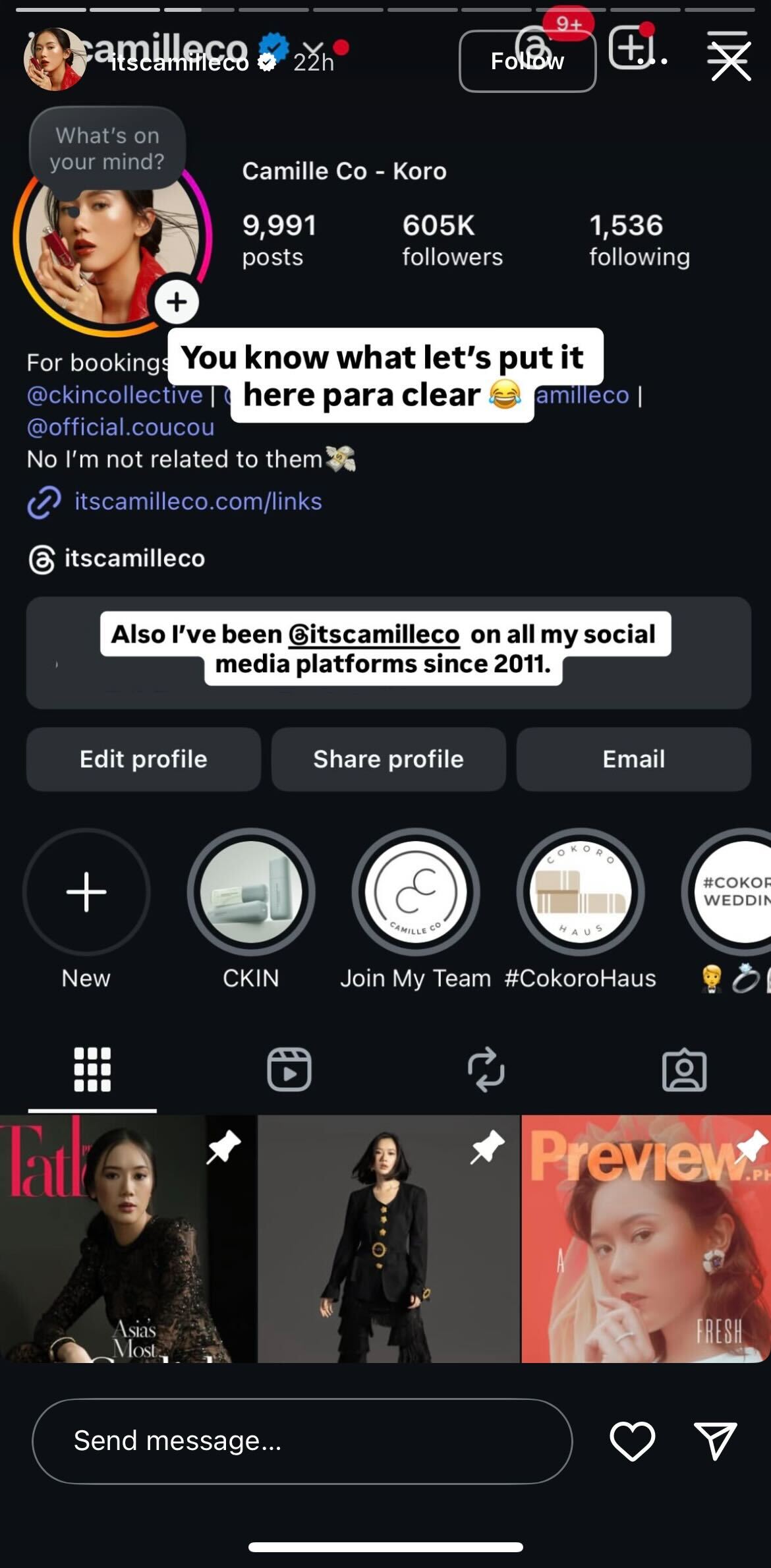 ‘Not related to anyone’: Content creator Camille Co denies connection ...