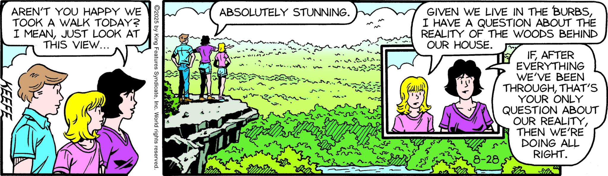 Sally Forth by Francesco Marciuliano; drawn by Jim Keefe