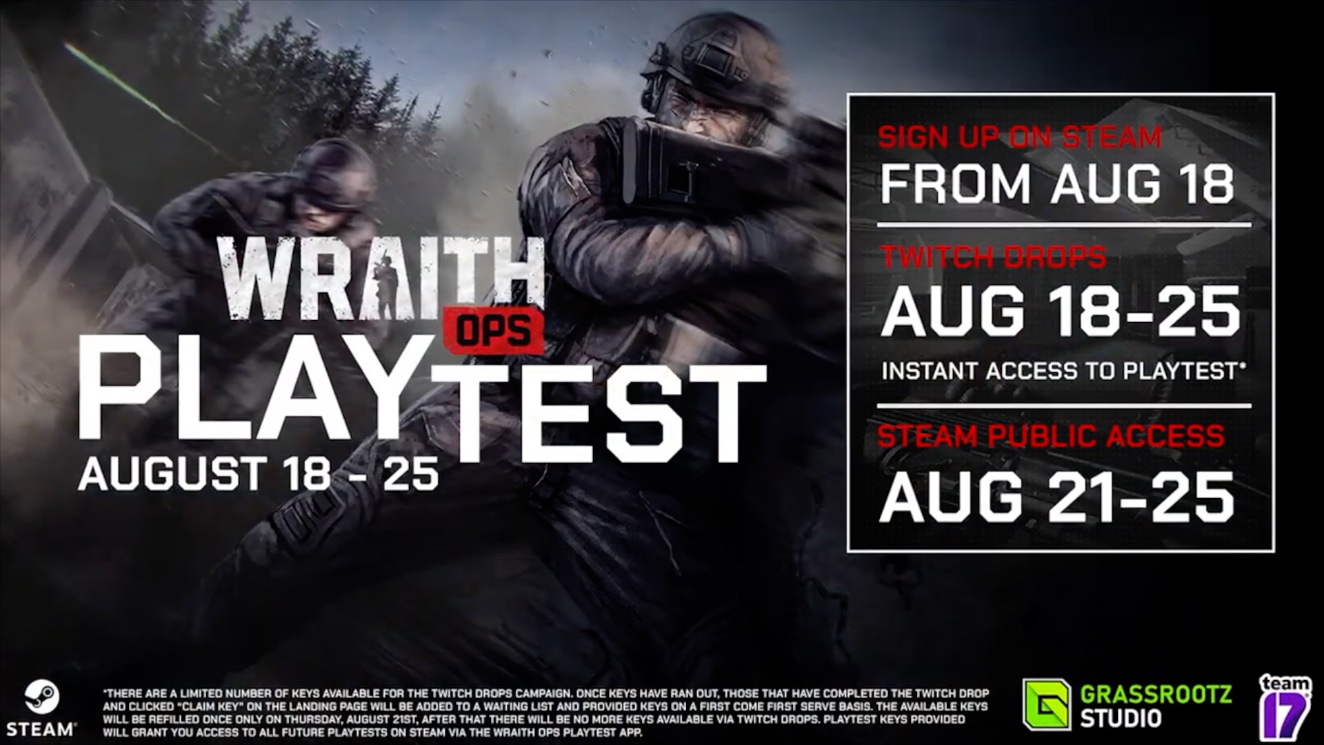 Wraith Ops Official Playtest Registrations Trailer