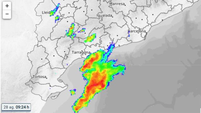 Radar de lluvia del Meteocat: consulta en tiempo real cuándo lloverá en ...