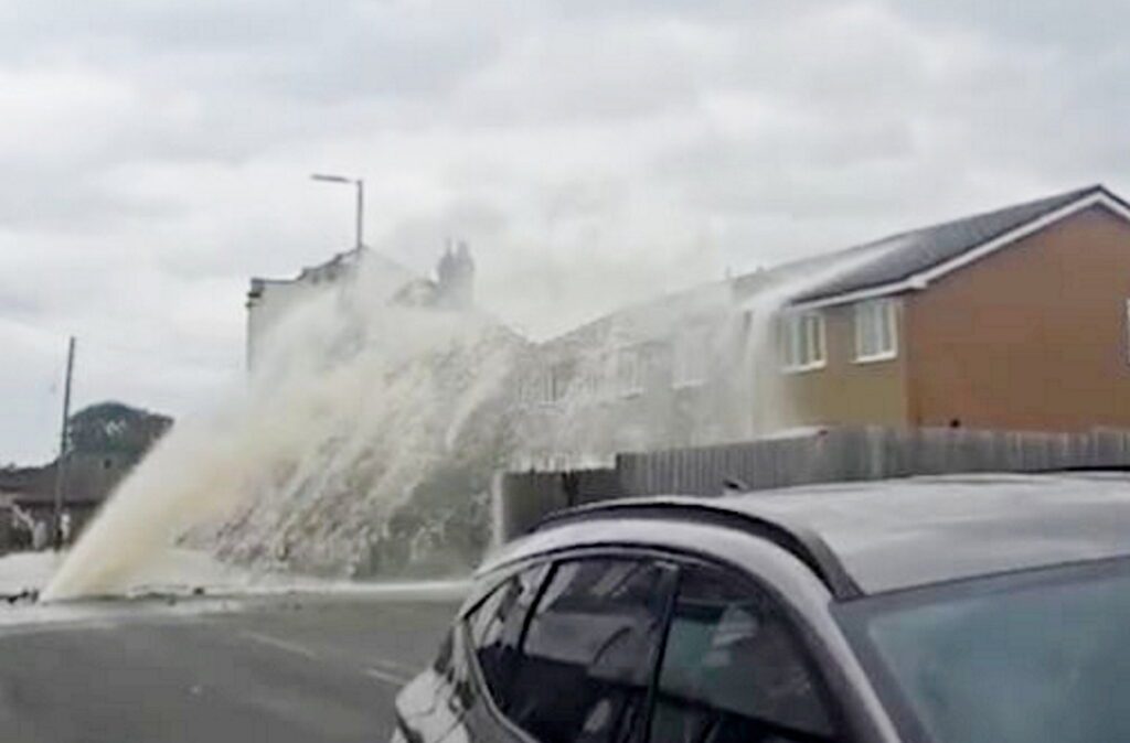 Landlord fuming after burst mains water pipe causes £10,000 damage to ...