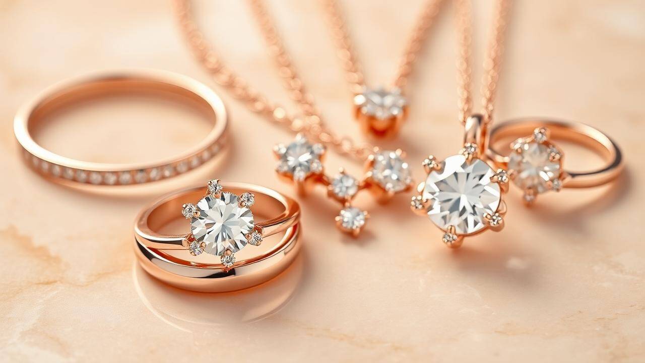Rose gold diamond pieces for everyday wear