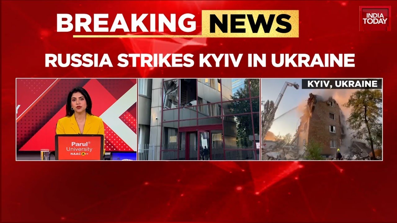 Russia's biggest Kyiv attack: EU building damaged, casualties mount