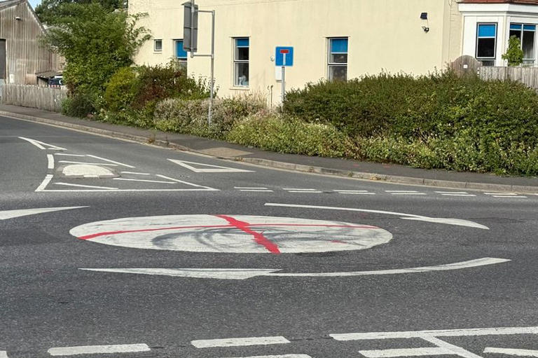 Council urges people to stop painting St George’s Cross over road markings