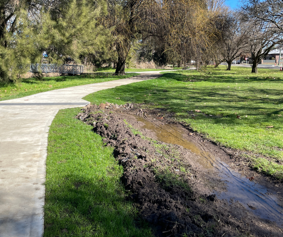 New footpath cost council thousands, causes flood issues