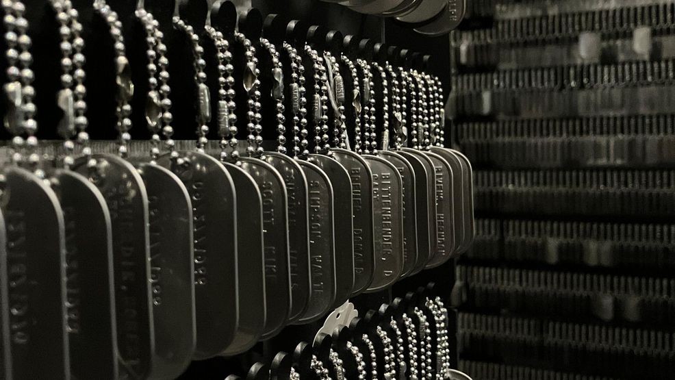 Exhibit honors over 82,000 missing U.S. soldiers with unique dog tag ...